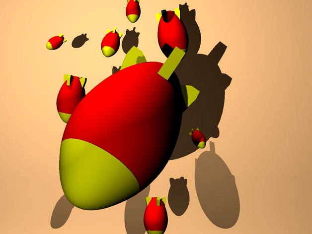 Nuclear Bomb Toy Model by sher 3d