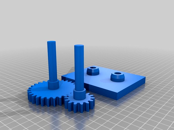 Simple Gear Example-Inkscape to Openscad by mizliz 3d model