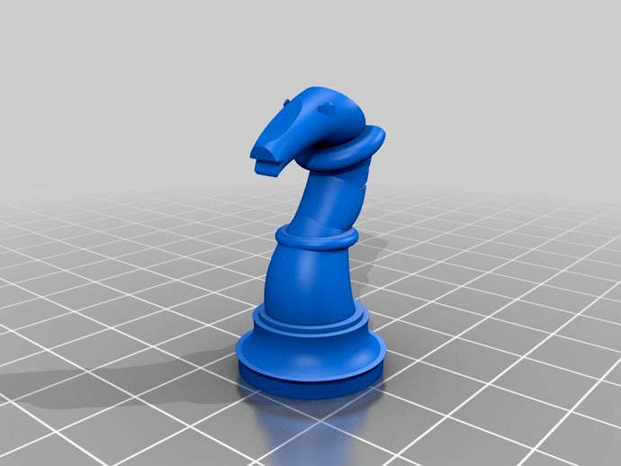Knight Chess Piece by Prattotyper 3d model