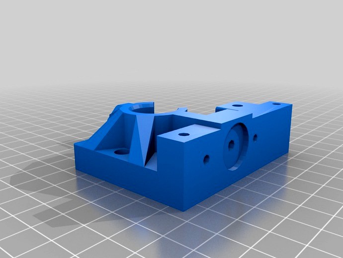 YAEFD for dc motor and MK4 hotend by Robbob 3d model