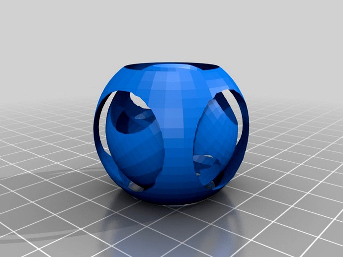 Nested Cut Spheres by MaskedRetriever 3d model