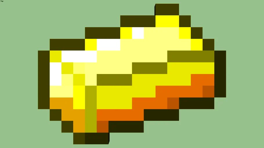 Minecraft Gold Ingot by Zapperier 3d model