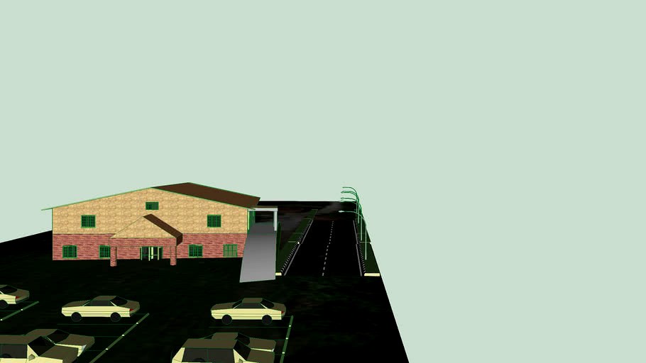 Future Gurudwara Building 3d model