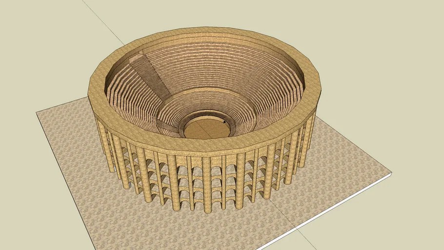 Roman amphitheatre 3d model