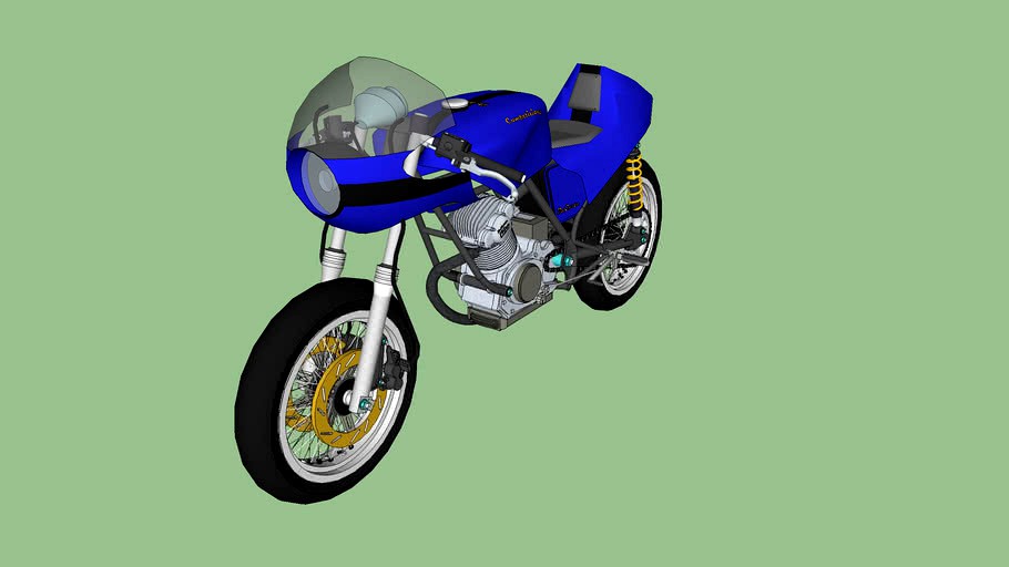 cafe racer 3d model