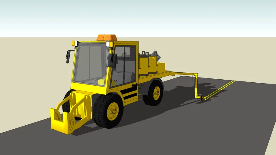 paint sprayer msv (Multi service Vehicle) 3d model