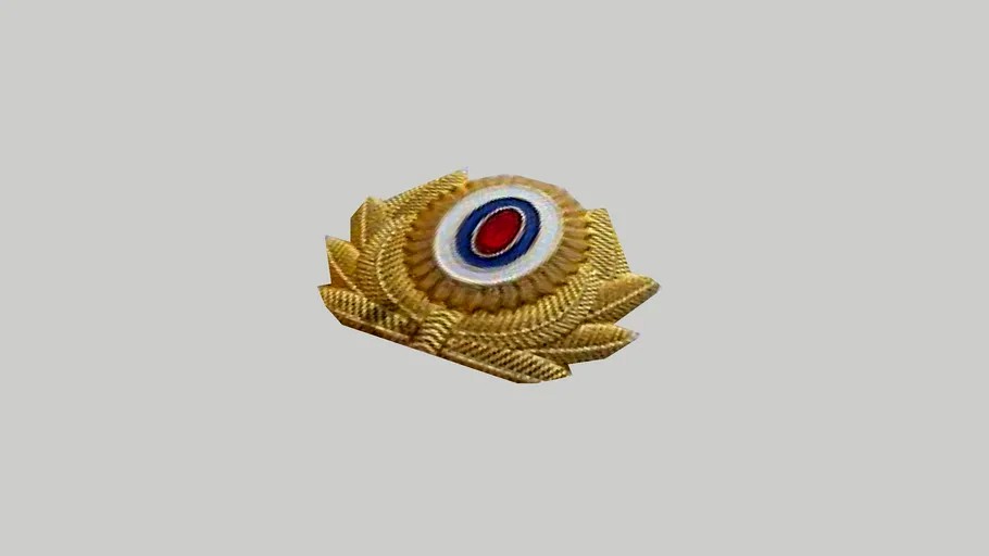 Modern russian cap insignia 3d model