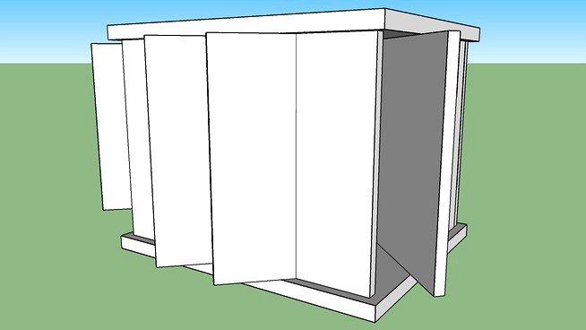Transformer Concrete Shelter 3d model