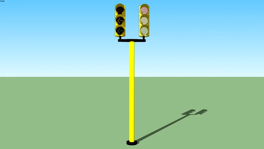 Semáforo LED. 3d model