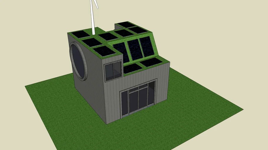 eco house 3d model