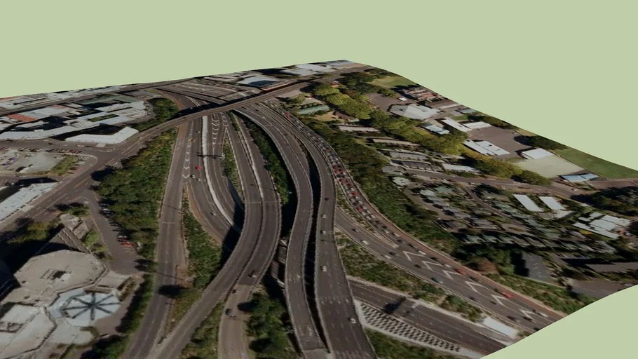Flyover in Auckland 3d model