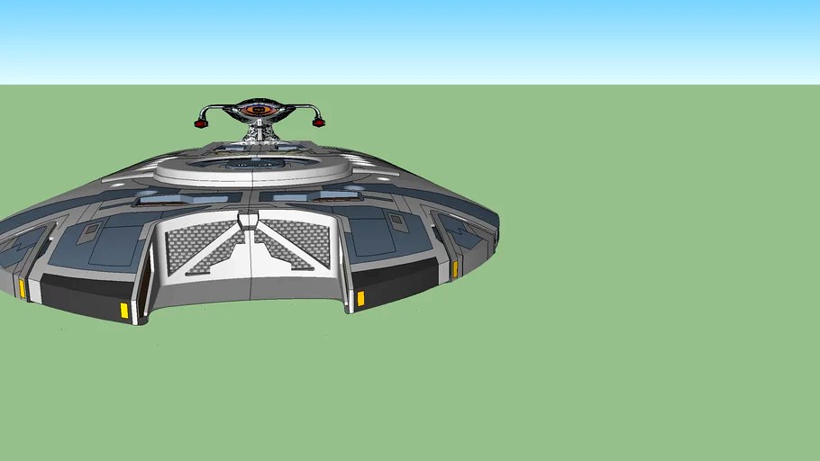 uss defiant refit 3d model