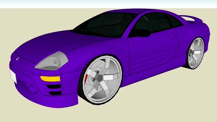 Modified Mitsubishi Eclipse 3d model