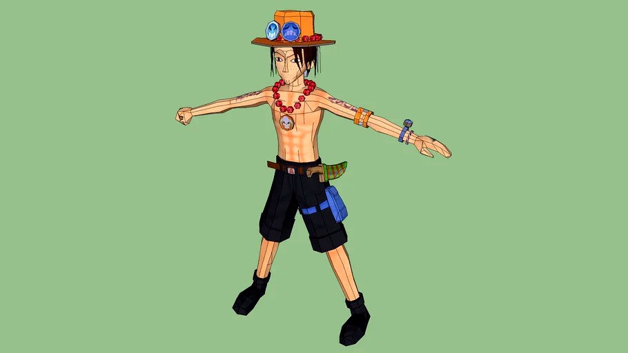 Ace (One Piece) 3d model