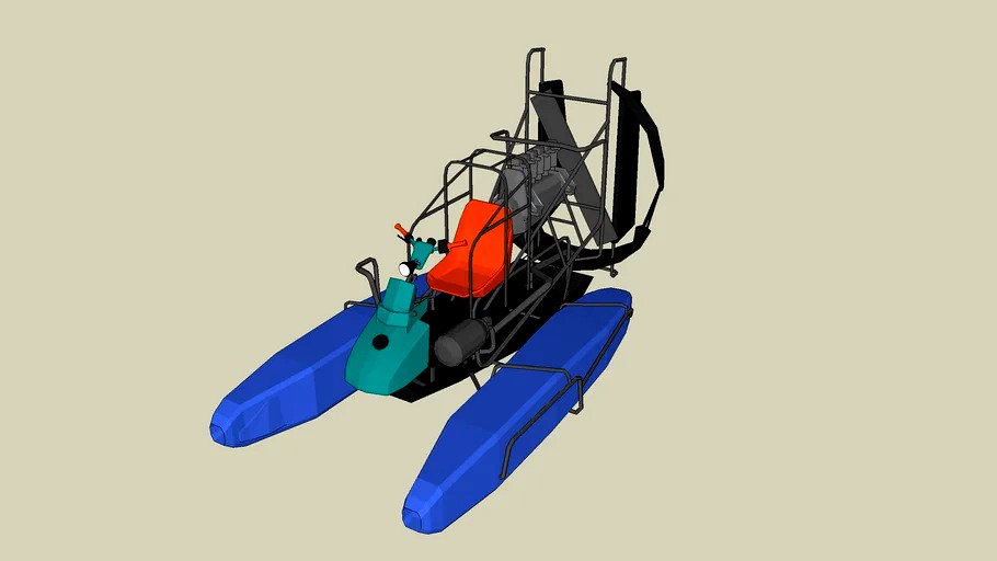 Half-Life 2 Skee Boat 3d model