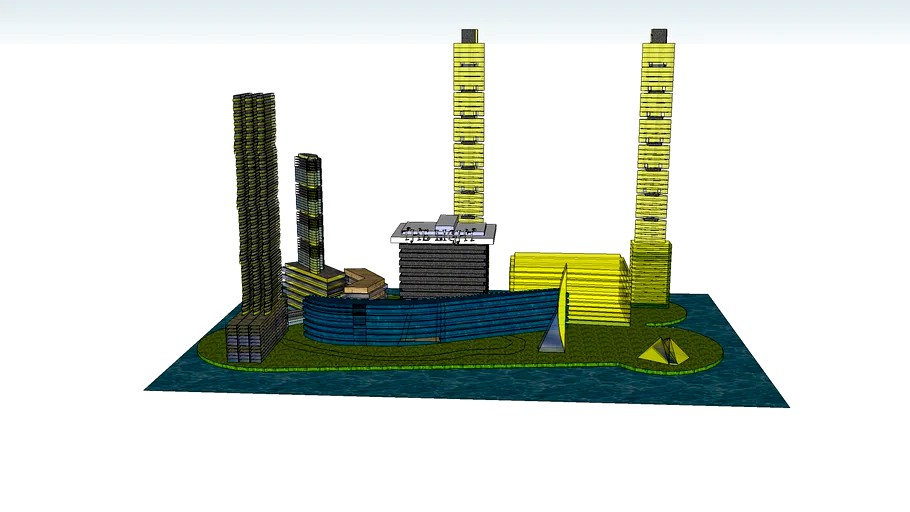 the pearl of penang 3d model