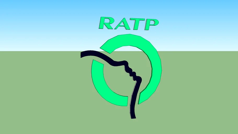 Logo RATP, actuel 3d model