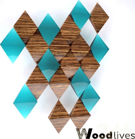 Rhombus panel 3d model