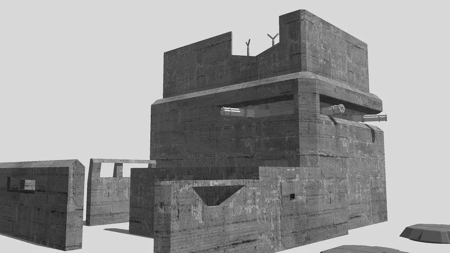 WWII Bunker 3d model WWII Bunker 3d model