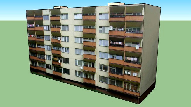Panel building 3d model