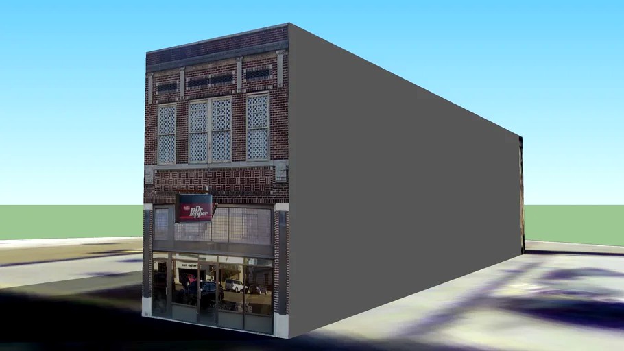 Downtown Storefront 3d model
