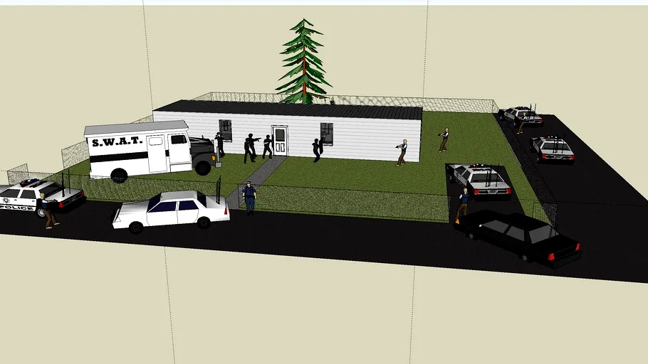 swat house 3d model