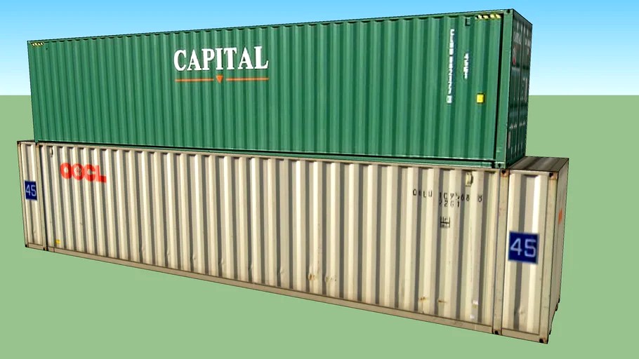 Container Double Stack 3d model