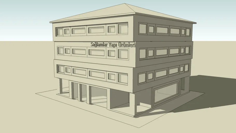 BİNA 3d model
