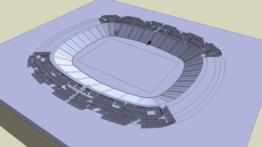 Small Stadium:Unfinished 3d model