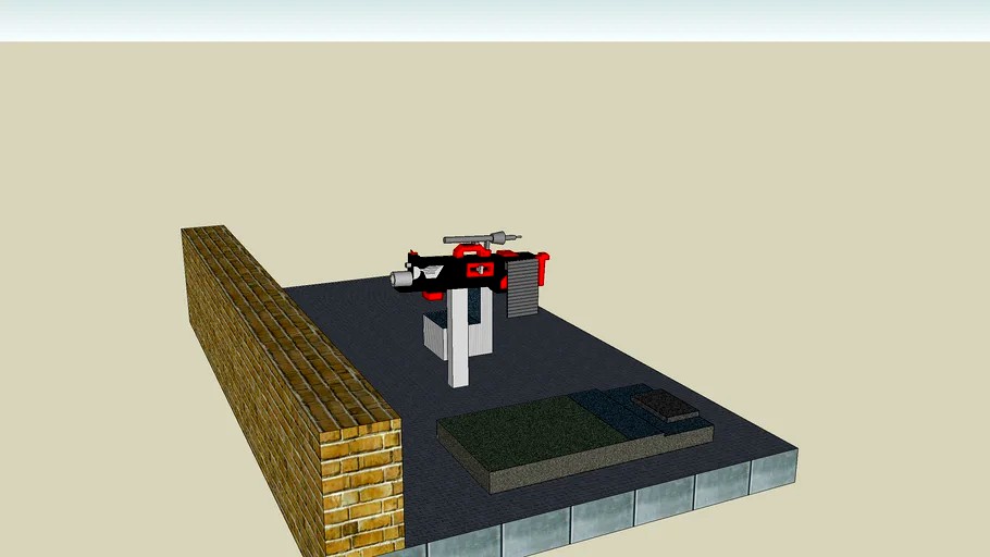 WarHammer Machine Gun Fixed Position 3d model