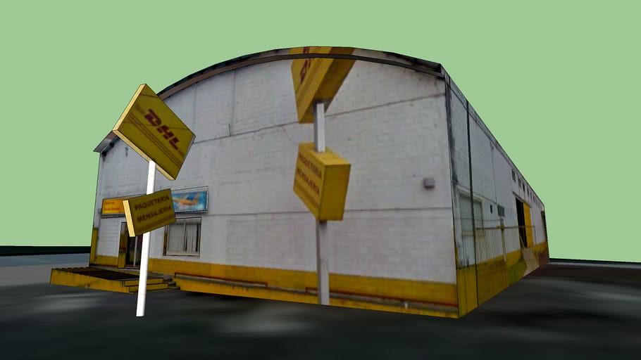Bodega DHL 3d model