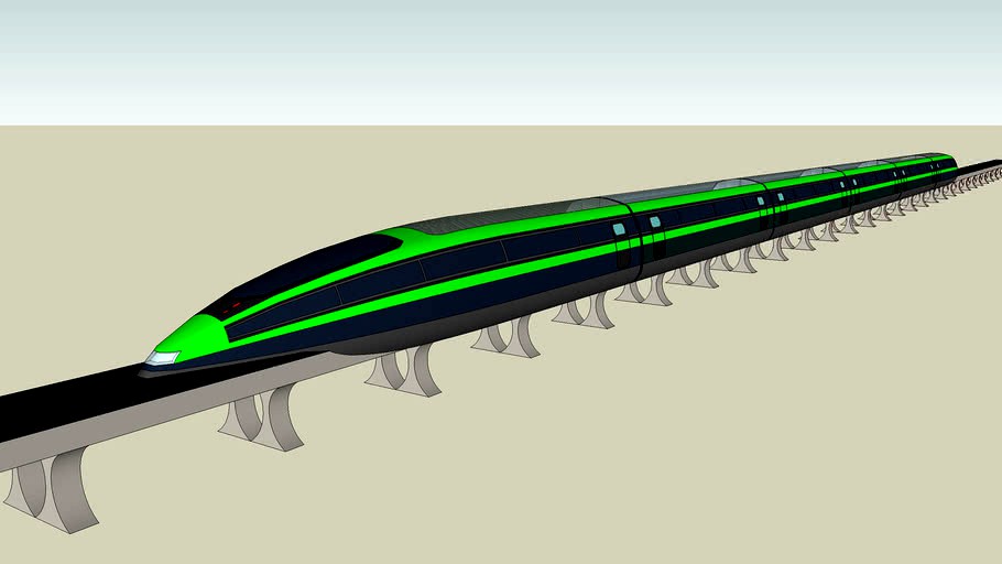 Nuclear Scramjet MAGLEV Train 3d model