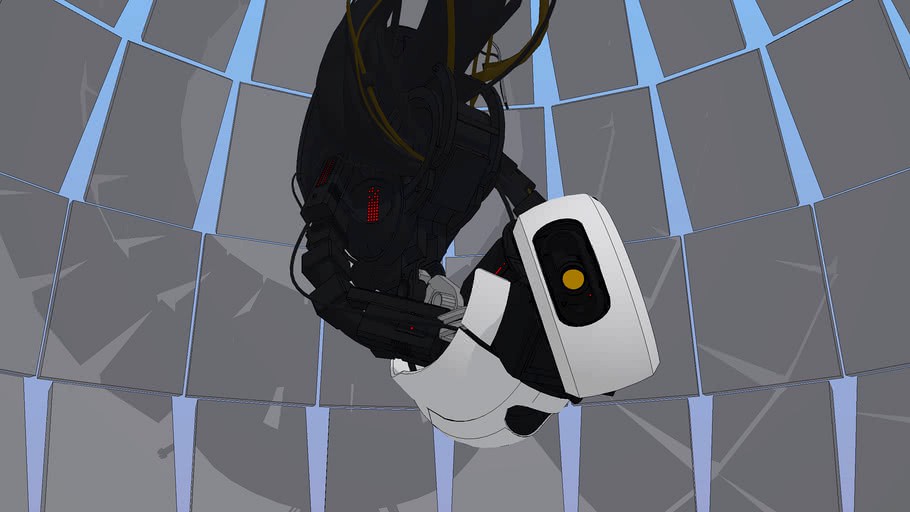 GLaDOS (as seen in Portal 2) 3d model