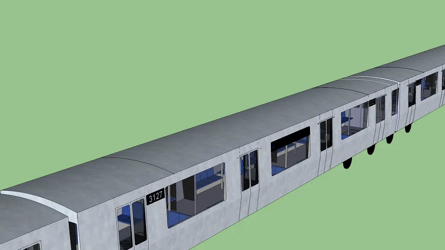 NYC Subway Concept Car-R179 3d model
