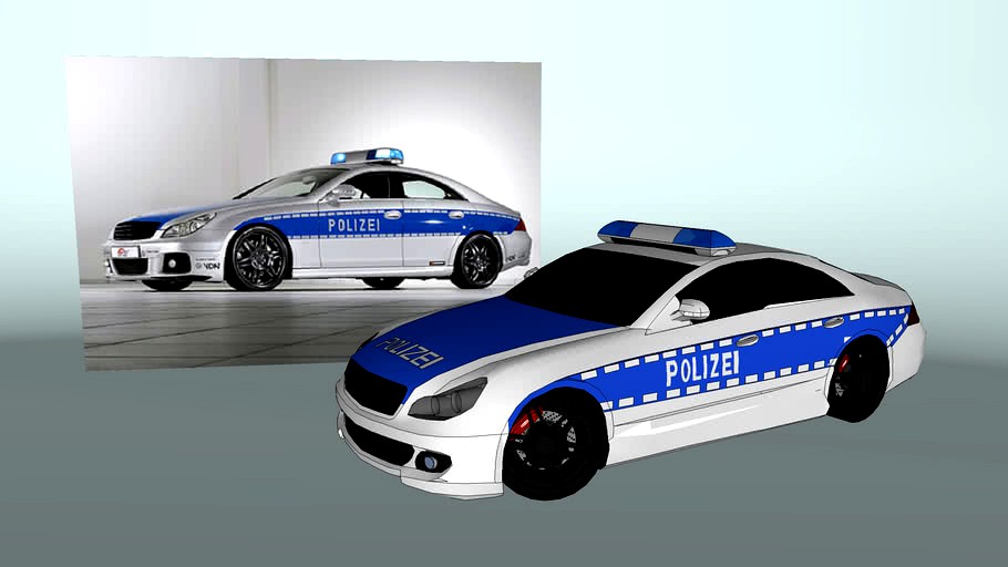Brabus Mercedes CLS Polizei Edition 3d model