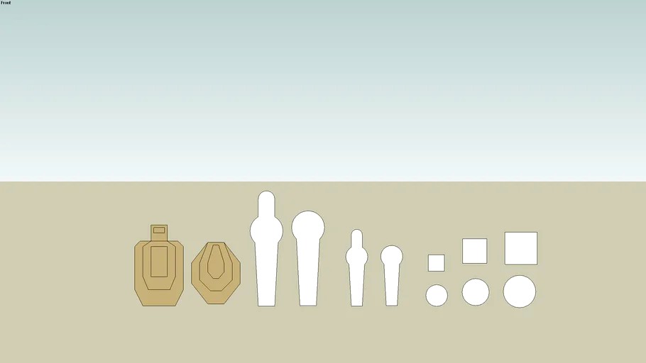 IPSC and USPSA Targets 3d model