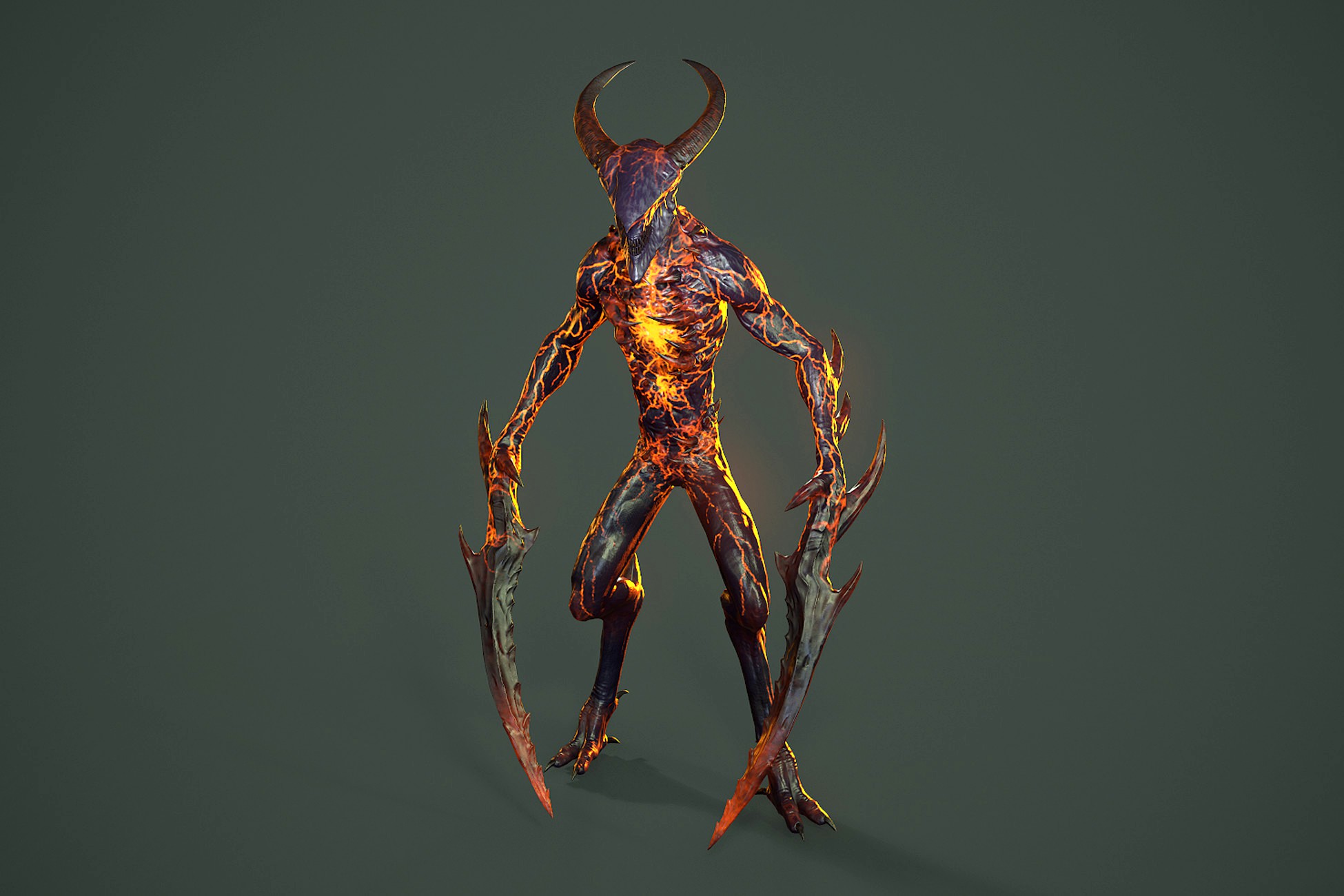 Long Demon 3d model