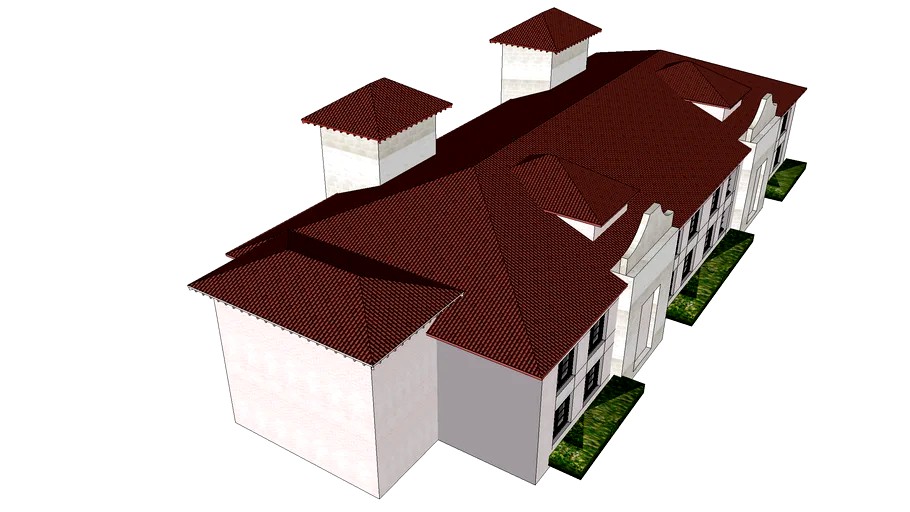 existing school building 3d model