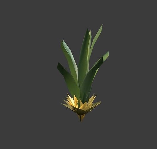 Simple Low-Poly Plant 3d model