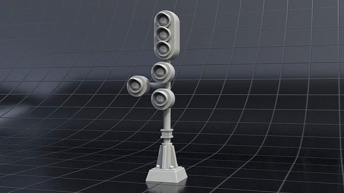 railway signal | 3D model
