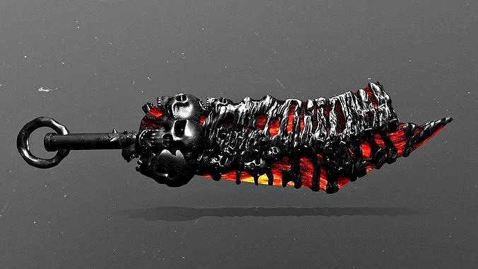 Game ready model of the Fantastic lava sword 3d