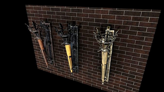 Torch - with 3 different textures sets 3d model