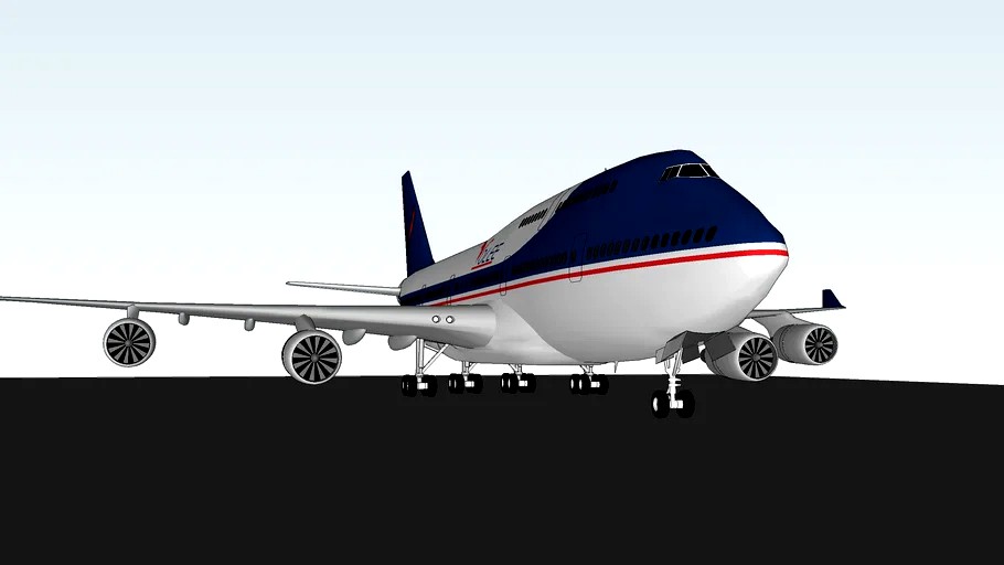VOLEE AIRLINES BOEING 747-400 3d model