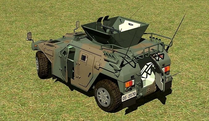 Japan Ground Self Defense Force Komatsu light armored vehicle 3d model
