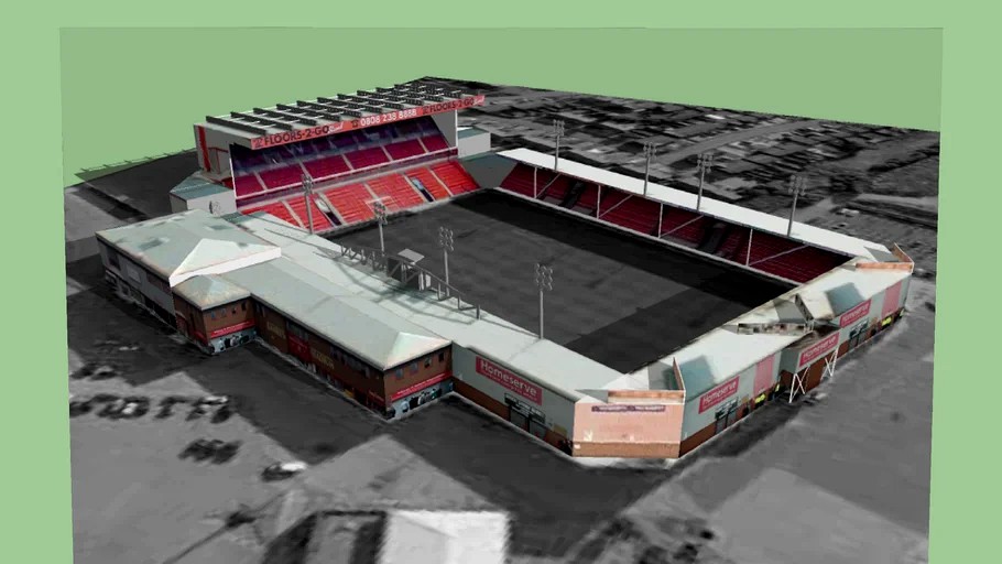 Banks/Bescot Stadium - Walsall Football Club 3d model