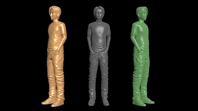 Boy child Anime boy Boy cartoon stl for 3d print | 3D model