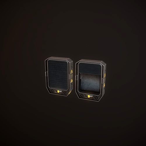 Sci Fi Weapon Rack 3d model