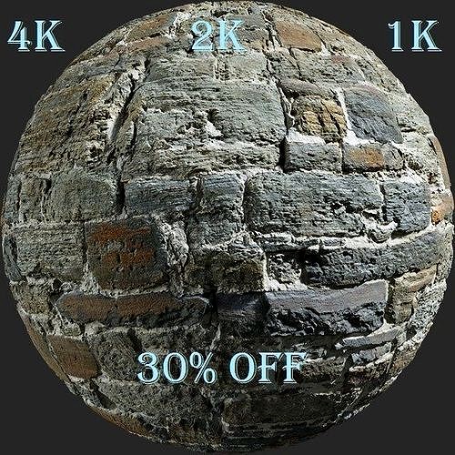castle wall texture 3d model