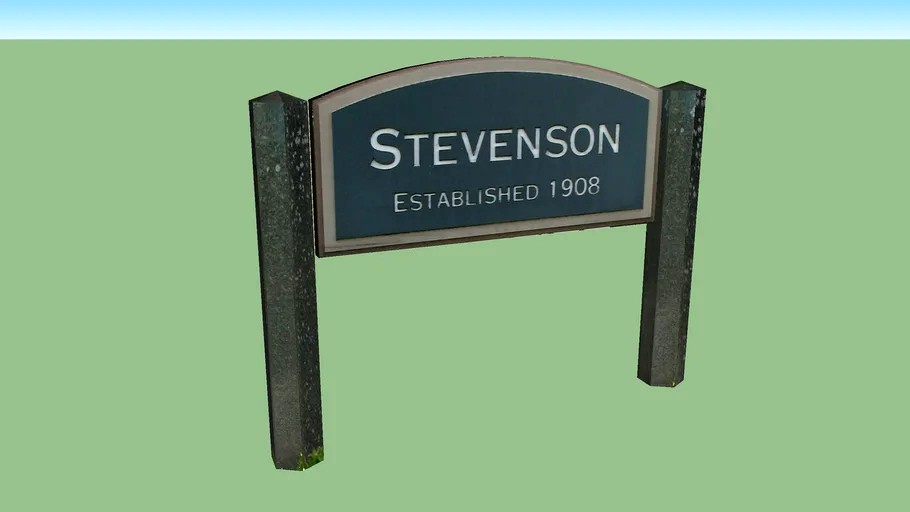 Welcome to Stevenson Sign 3d model