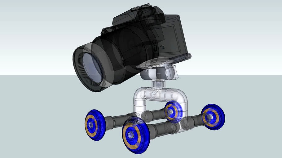 DIY PVC Table Dolly 3d model